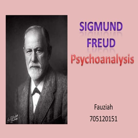 Freud Psychoanalytic Presentation | PPTX