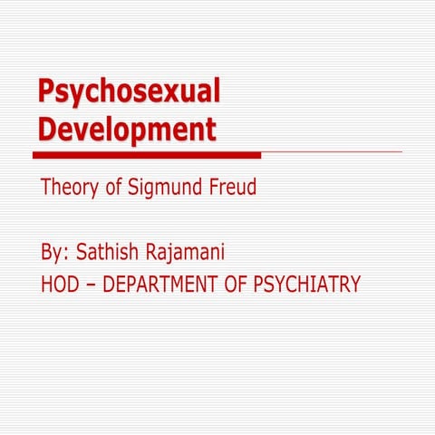 Freud's psychosexual development | PPT