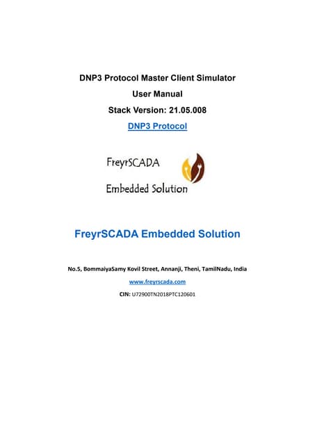 IEC 60870-5 101 Protocol client Master simulator User manual | PDF