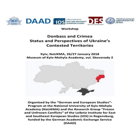Donbass and Crimea. Status and Perspectives of Ukraine’s Contested ...