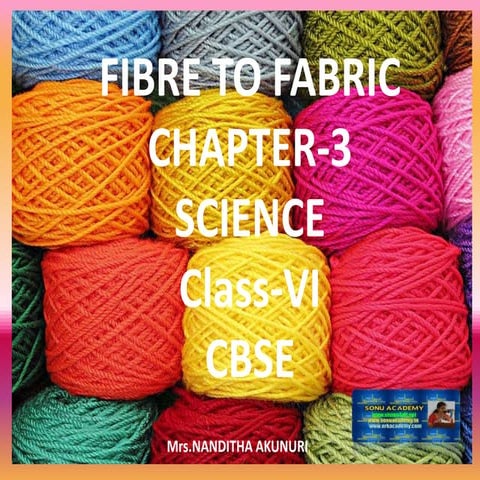 FIBRE TO FABRIC CLASS VI | PPTX
