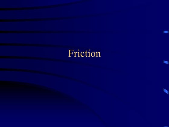 Friction | PPT
