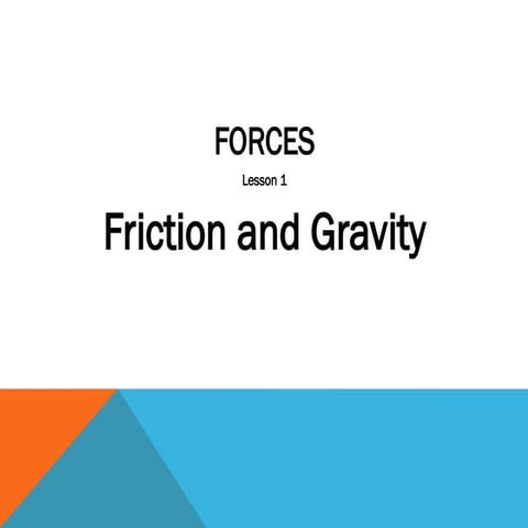gravity and friction ppt | PPT