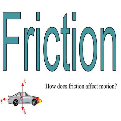 Friction notes (Basics of general science) | PPT