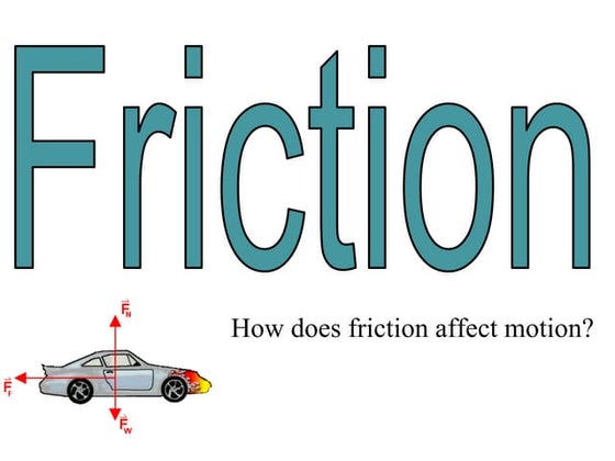 Friction | PPT | Physics | Science