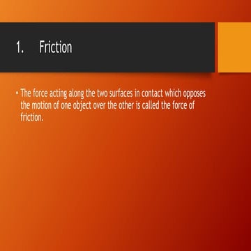 Friction ppt.pptx123463356653211345673212 | PPT