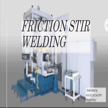Friction stir welding | PPT