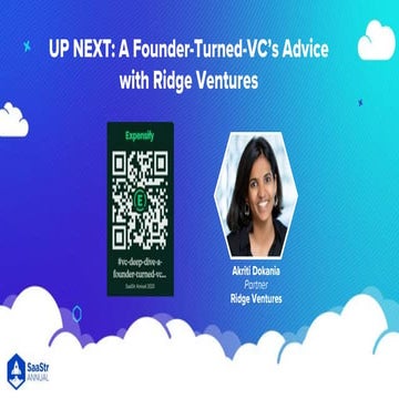 From the Other Side: a Founder-Turned-VC’s Advice with Ridge Ventures ...