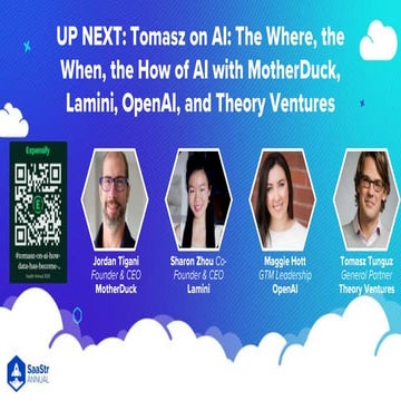 Tomasz on AI: The Where, the When, the How of AI with MotherDuck ...