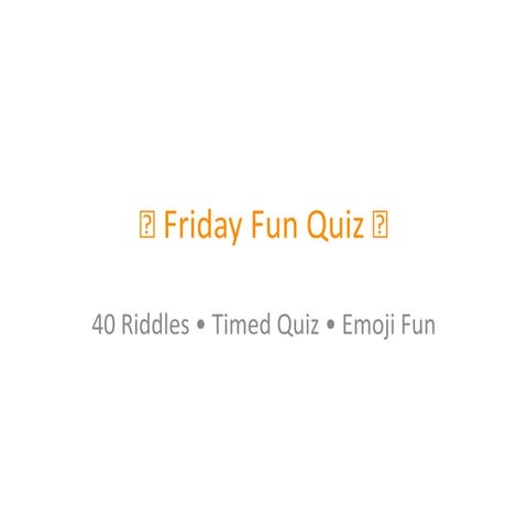 Friday_Fun_Complete_Riddle_Pack brain teaser | PPTX
