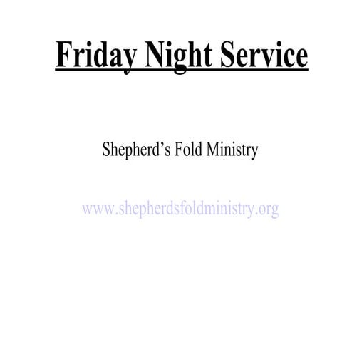 Friday night service | PPT