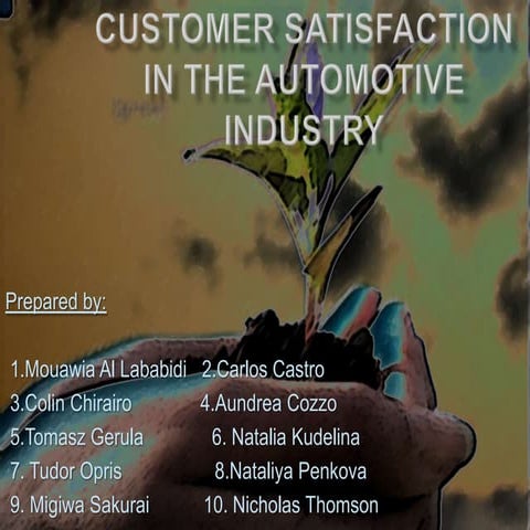 Customer Satisfaction in automotive industry | PPTX