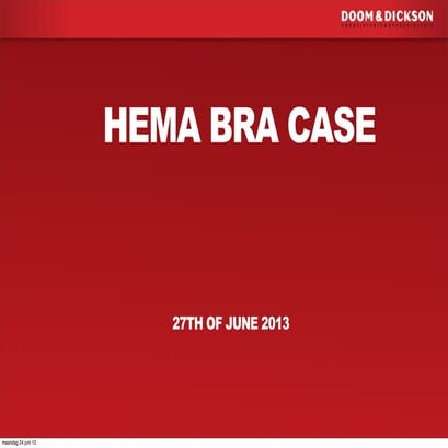 Frieda Ulsamer de Waard - Hema study case | PPT