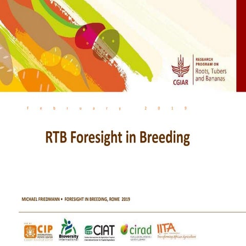 Breeding foresight workshop: Presentation by CGIAR RTB | PPT