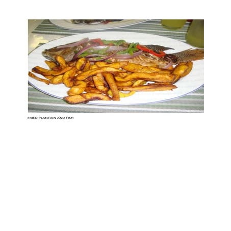 Fried plantain and fish | DOCX | Vegan Diets | Food & Drink