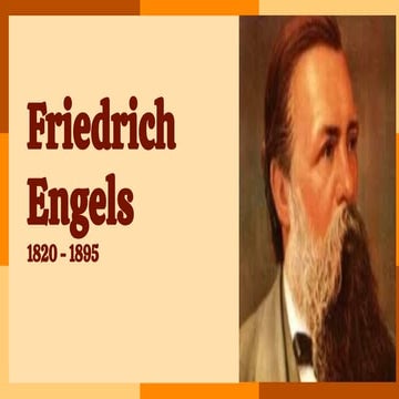 about fredrich engles life thingy for thinklink | PPT
