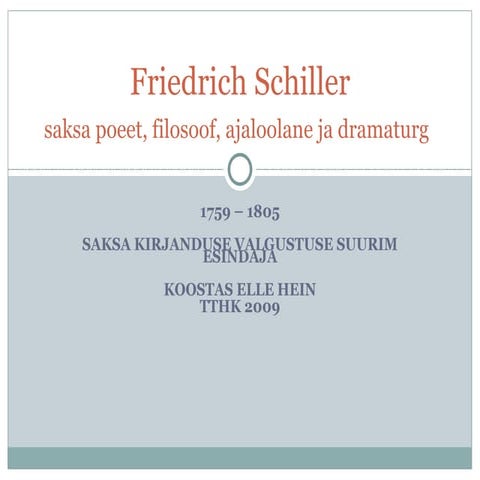 Friedrich Schiller | PPT