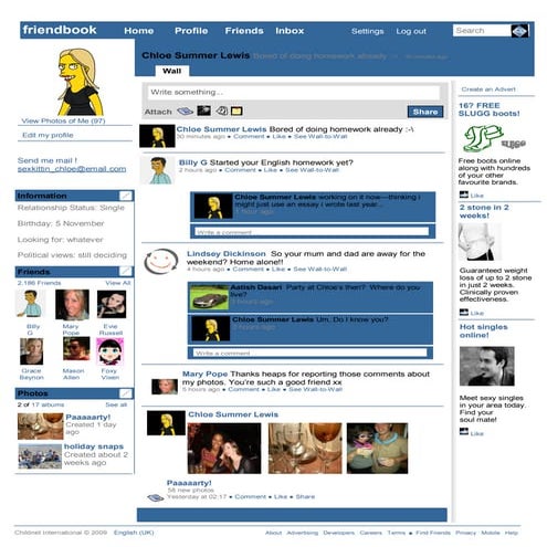 Friendbook Profile Activity | PDF
