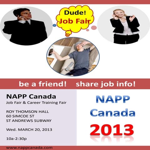 Friend jobfair roythomsonhall | PPTX