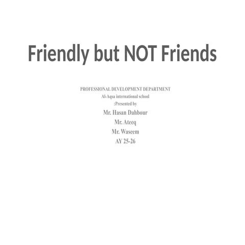 Activity Teacher Student Relationship Pptx