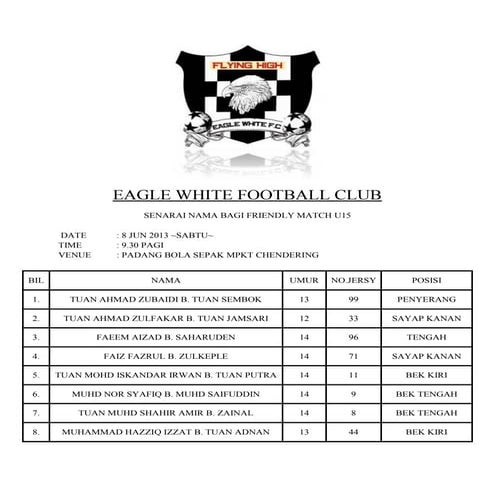 Friendly match | DOCX