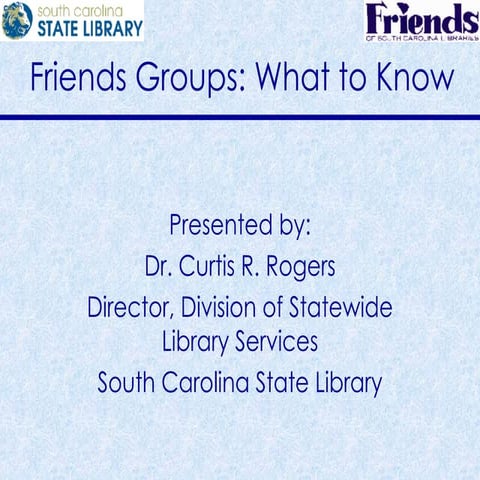 Friends Groups – What To Know! | PPT