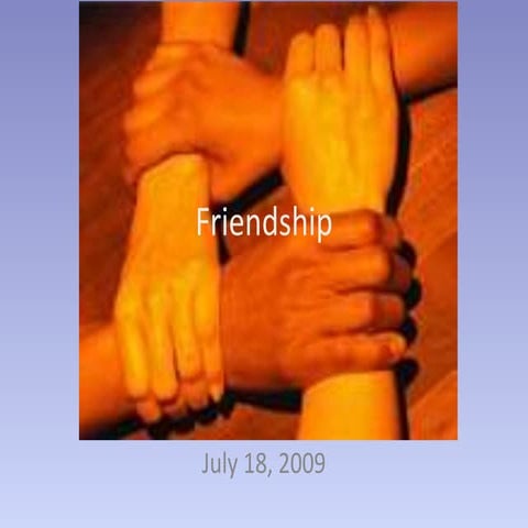 Friendship | PPTX