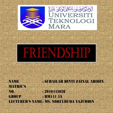 Friendship Ppt