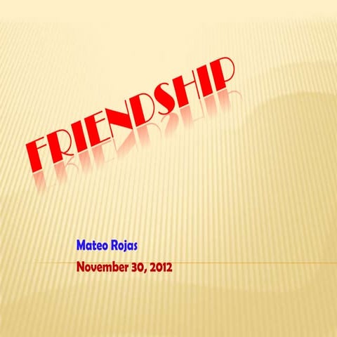 Friendship | PPTX