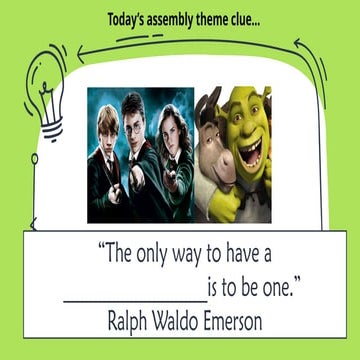 Friendship assembly presentation for teenagers | PPT