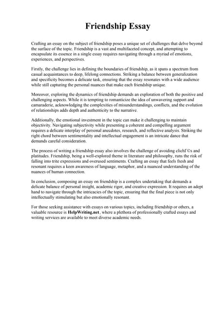 Essay On Friendship.pdf