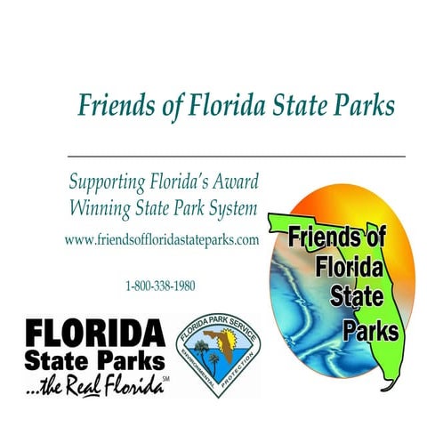 Friends Of Florida State Parks Presentation, Revised 9 2009 | PPT