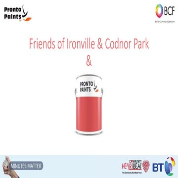 Friends of Ironville & Codnor Park & Pronto Paints | PPTX