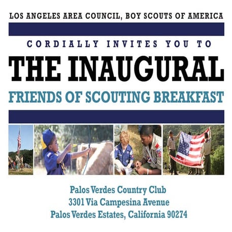 Friends Of Scouting Breakfast | PDF