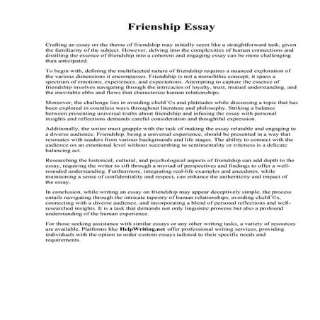 Importance Of Friendship Essay.pdf