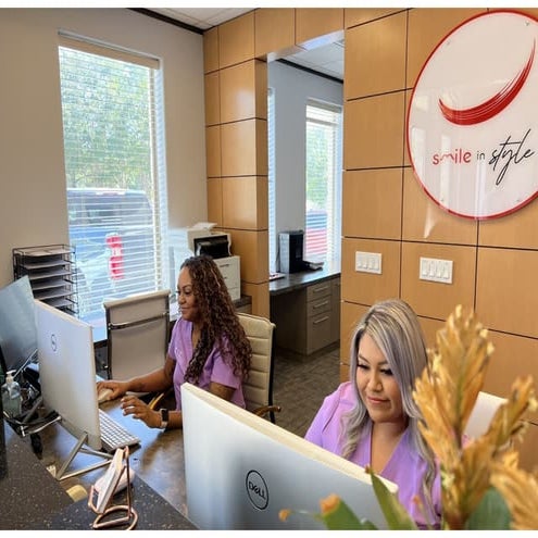 Friendly front desk staff at Cedar Park orthodontist Smile in Style.pdf