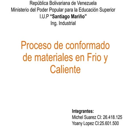 Frio caliente | PPTX
