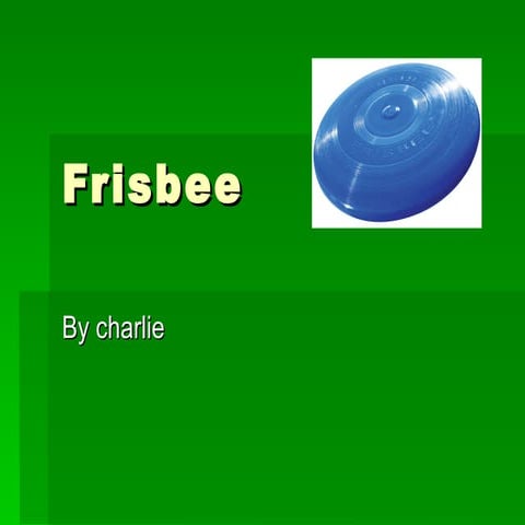 Frisbees | PPT