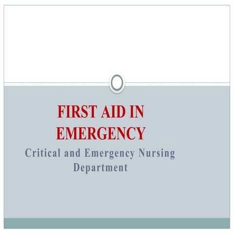 first Aid 2025.pptxTo preserve life, To prevent the worsening of one’s ...