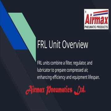 High-Quality FRL Units for Optimized Air Preparation | Advanced ...