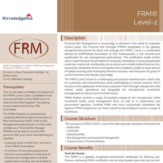 Fundamentals of Enterprise Risk Management Level 1 | PDF