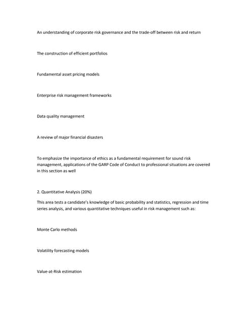 FRM Result Part II | PDF