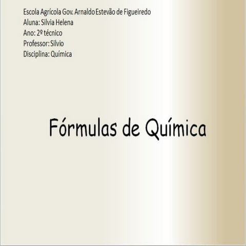 Formula qumica | PPT