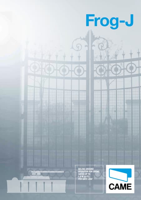 CAME - BX 243 OPERATOR FOR SLIDING GATES WEIGHING UP TO 300 k G (661.4 ...