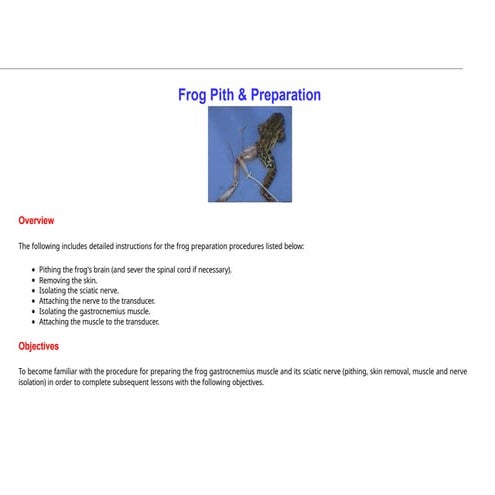 Dissection of frog | PPTX