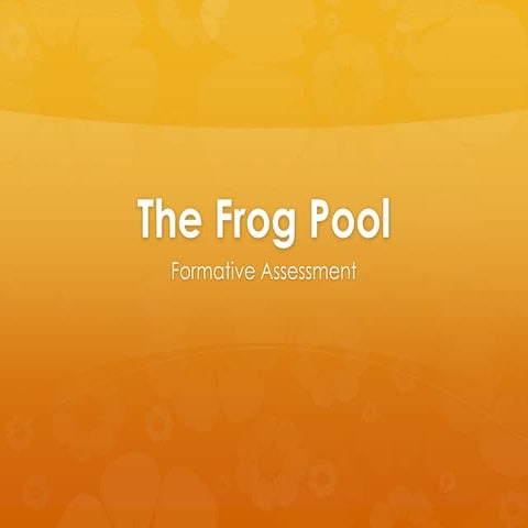 Frog pool Poem Analysis | PPTX