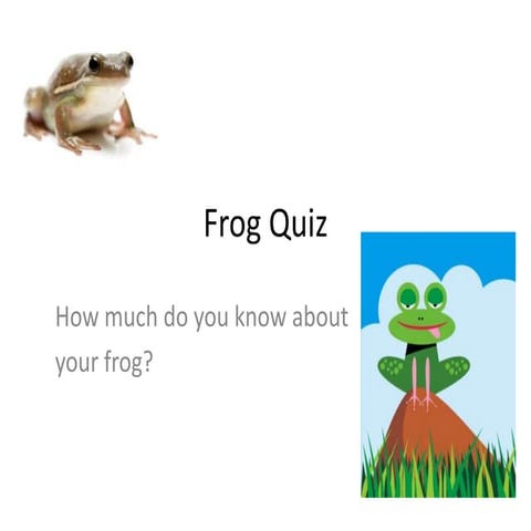 Frog quiz | PPTX