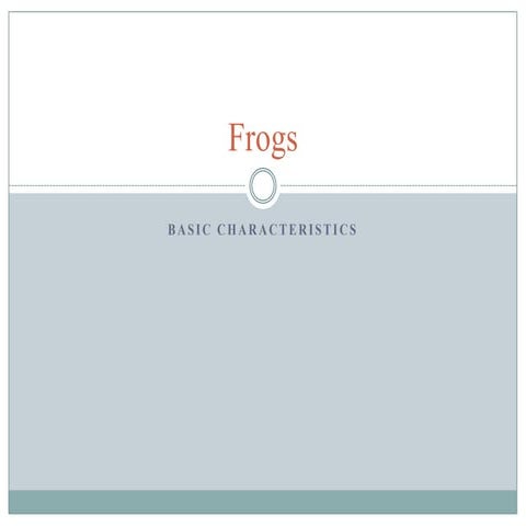 Frogs lesson | PPTX