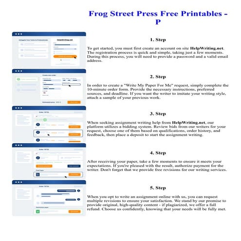 Frog Street Press Free Printables - P. Online assignment writing service. | PDF