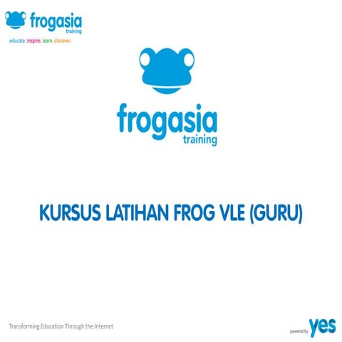 Frog vle training teachers presentation slides | PDF